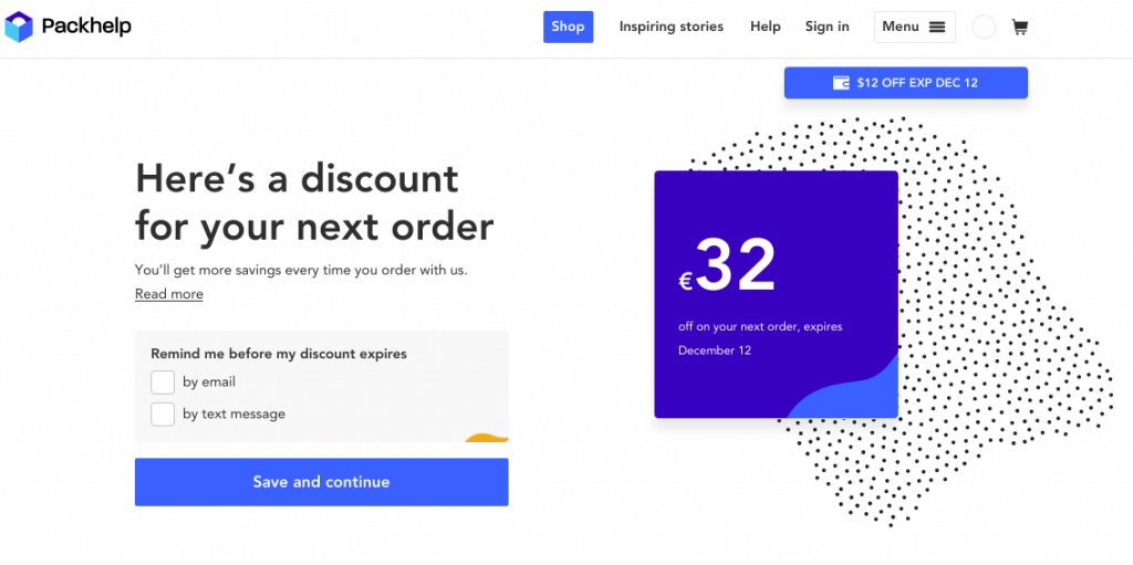 Das Packhelp Wallet - Wir führen ein neues System ein, mit dem Sie bei Ihrer Bestellung Geld ...