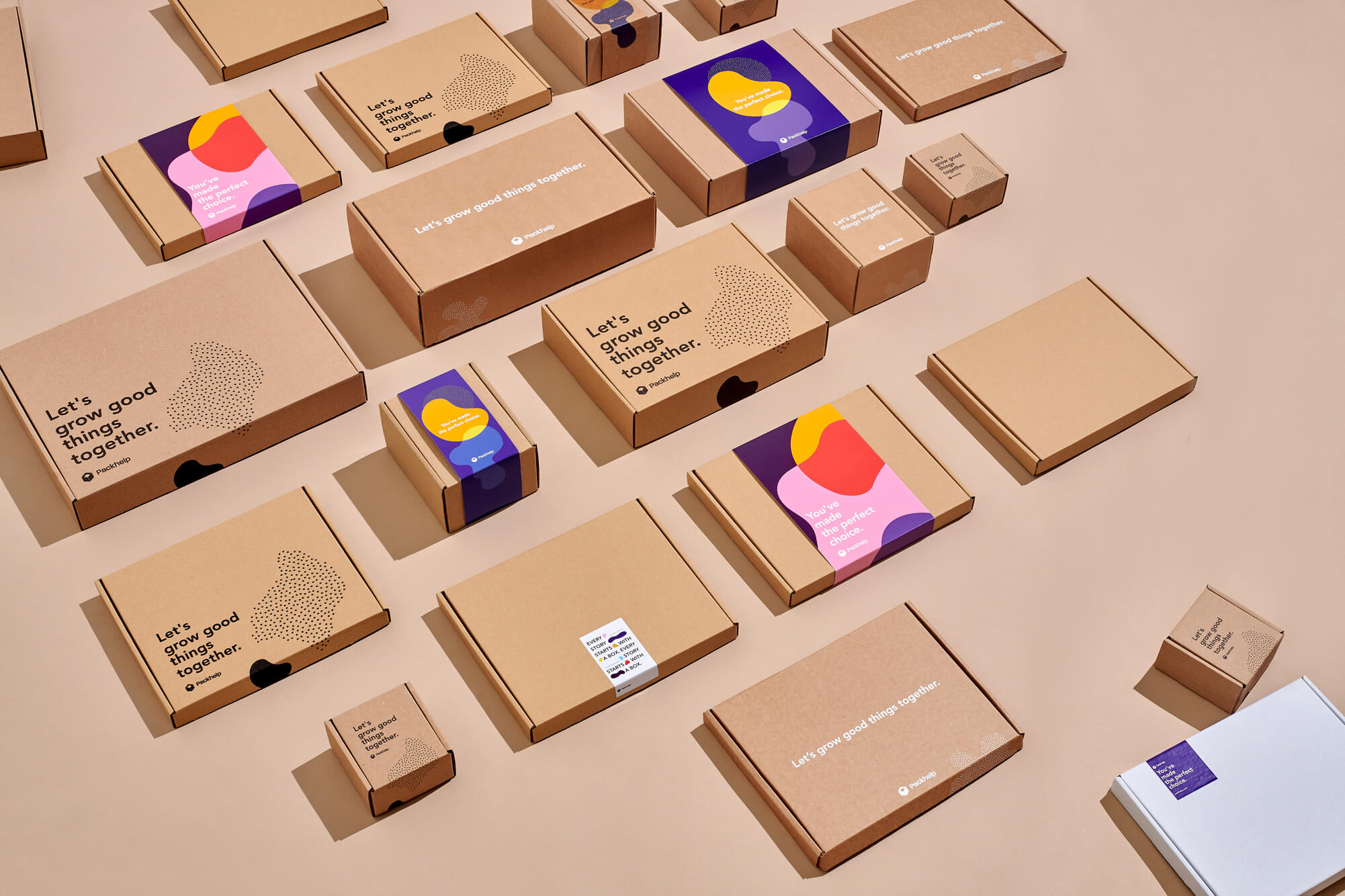 Lieferbox Mit Musselinbeutel Fullmaterial Karte Und Aufklbern Benutzerdefiniert Packhelp